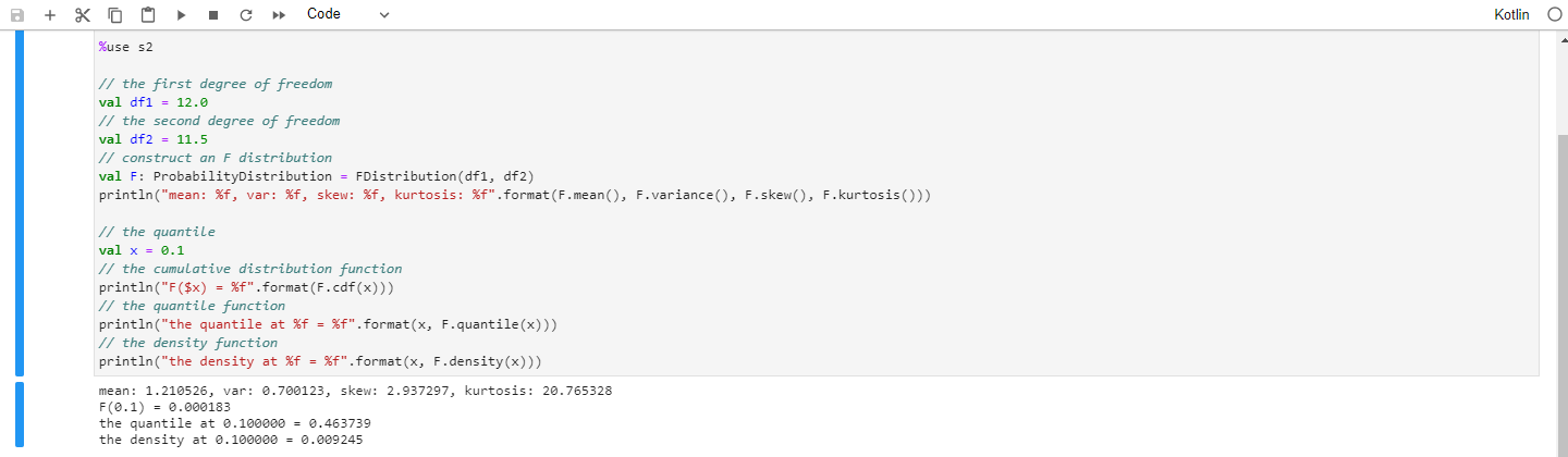 s2 F distribution – NM DEV